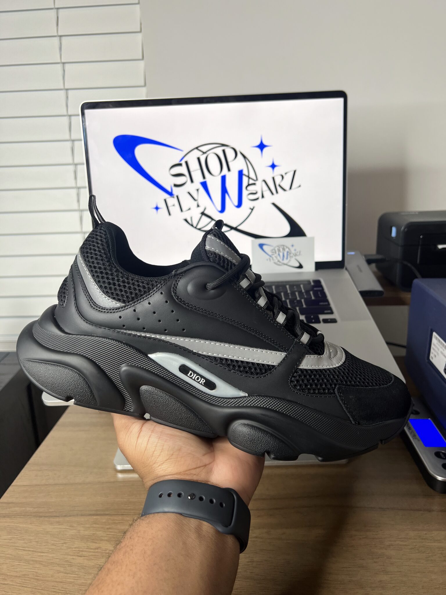 DIOR - B22 BLACK REFLECTIVE : ShopFlyWearz