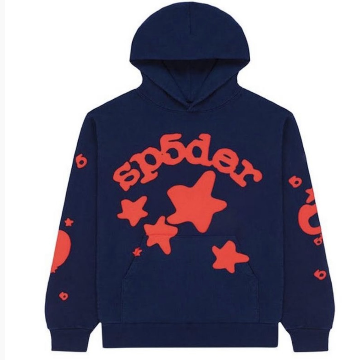 SPIDER HOODIE - DARK BLUE & RED : ShopFlyWearz