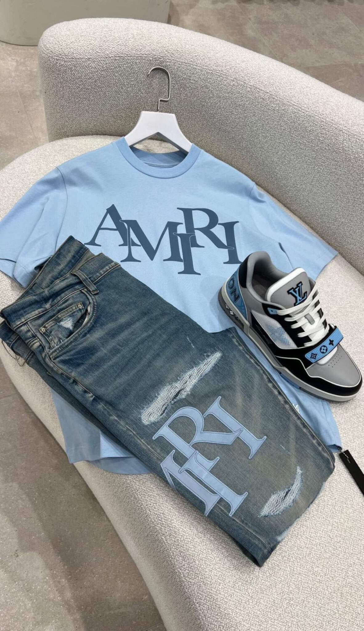 AMIRI X LV SET - LIGHT BLUE : ShopFlyWearz